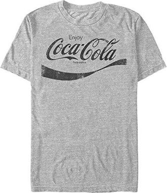 Coca Cola Ware Mens The Taste of Time Coke Short Sleeve T-Shirt, Athletic Heather, X- Large