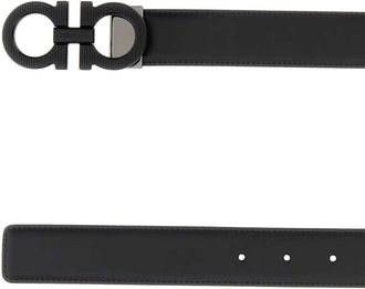 Ferragamo Double Adjus Belt - Black