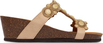 Scholl Pantoletten Scholl Zanzibar T-Bar MF00809 Beige