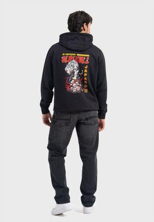 Oldskull Kapuzensweatshirt Xtreme Tattoo Tiger Skull Graphic Vintage-Vibe in modernem Look