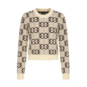 Pinko Gypsies Cropped Knit - - Knitwear - Damen - Beige - M