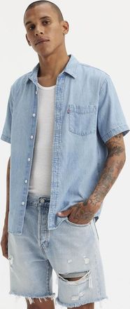 Levi's Chemise Coupe Classique Standard - Homme - Bleu / Indigo Stonewash - L