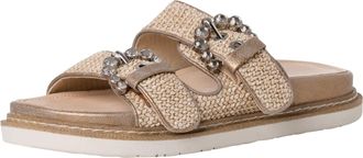 Tamaris Damen Footbed Styles Textil; TAUPE/beige; 36 EU