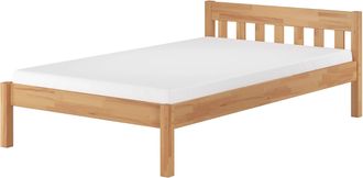 Erst-Holz Massivholzbett Echtholzbett Holzbett 120x220 Buche Zubeh&ouml;r w&auml;hlbar V-60.83-12-220Rollrost und Matratze inkl