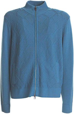 Canali Pull Col Rond - Bleu Clair
