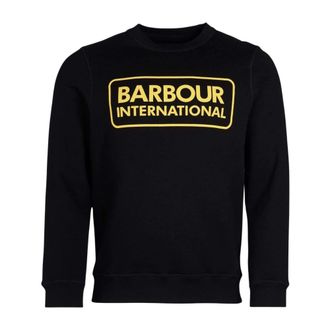 Barbour Homme, Sweatshirts et sweats à capuche, Noir, Taille: S Logo SweaT-shirt