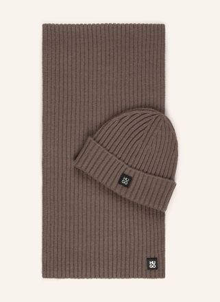 HUGO BOSS Hugo Set Zasgo: Schal Und M&uuml;tze beige