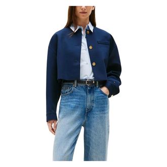 Tommy Hilfiger Punto Crop Lady Jack - - Jackets - Damen - Blau - S