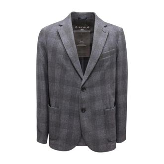 Circolo 1901 Homme, Vestes, Bleu, Taille: 2XL Veste en jersey gris bleu