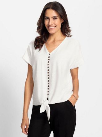 Witt Klassische Bluse Schlupfbluse Kurzarm