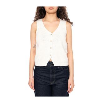 Levi's Helen Mini Boucl&eacute; Weste - - Knitwear - Damen - Beige - M