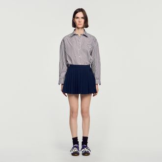 Sandro Jupe short &agrave; plis