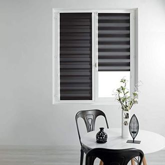 Douceur d'Intérieur Rollo für Tag und Nacht, Daynight Black, 45 x 180 cm