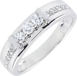 Edenly Trilogie Ring Hérine - Weißgold