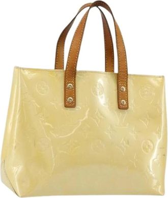 Louis Vuitton Sac &agrave; main vintage en cuir verni doccasion - Femme - Pre-owned - Jaune - Taille: ONE Size