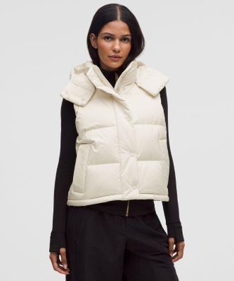 lululemon Doudoune sans manches courte Wunder Puff en duvet 600 cuin pour Femmes - Taille 10