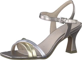 Marco Tozzi Damen Sandale mit Absatz, Blockabsatz, weiches FEEL ME Fußbett, ideal für Business und Freizeit