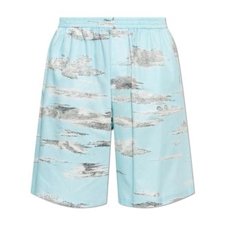 Moschino Bedruckte Shorts - - Shorts - Herren - Blau - L
