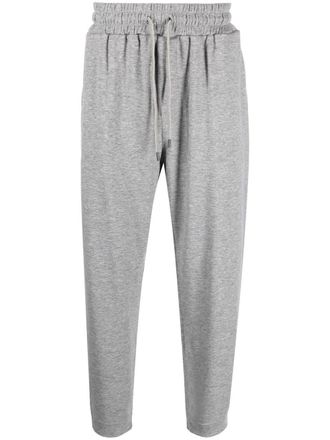 Ermenegildo Zegna pantalon de jogging &agrave; taille &eacute;lastiqu&eacute;e - Gris