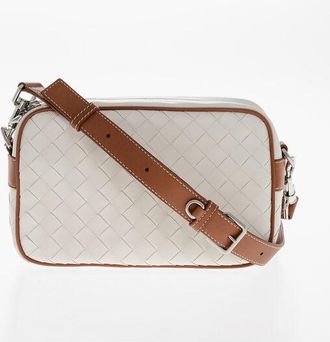 Bottega Veneta Braided Leather Crossbody Bag with Contrasting Trims Gr&ouml;&szlig;e Unica