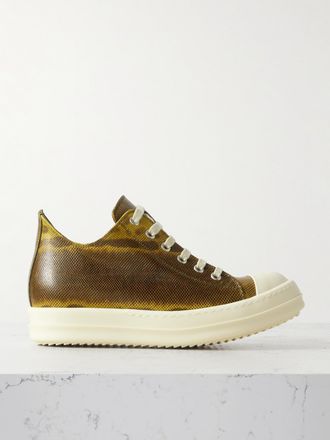 Rick Owens Sneakers Aus Wasserschlangenleder - Animal-Print