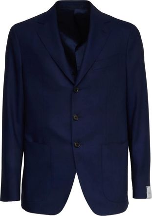 Caruso Homme, Vestes, Bleu, Taille: XL Monopetto 3 Bottoni Jacket