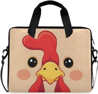 Alaza Sac pour ordinateur portable de 40,6 &agrave; 15,6 pouces - Motif t&ecirc;te de pingouin gris - Sac pour ordinateur portable de 40,6 &agrave; 15,6 - Sac fourre-tout pour 