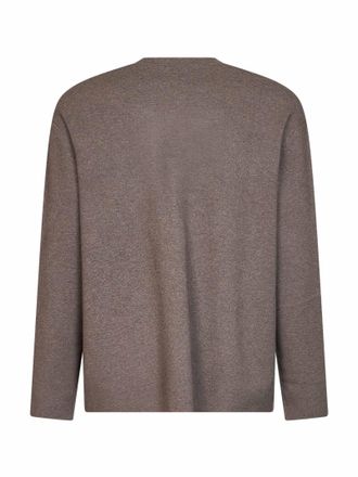 Hev&ograve; Viscose Blend Knit Sweater - Gray