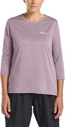 Jack Wolfskin Crosstrail 3/4 T W T-Shirt, Wild Blossom, XL Femmes