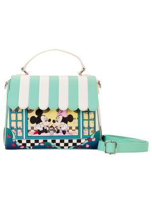Mickey Mouse Loungefly Mickey Mouse Micky & Minnie Date Night Diner Frauen Handtasche multicolor