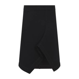 Christophe Lemaire Femme, Jupes, Noir, Taille: 34 FR Jupe avec Fente