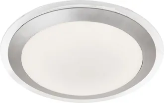Searchlight Searchlight - Bathroom Flush - Plafonnier led Salle de Bains Argent IP44