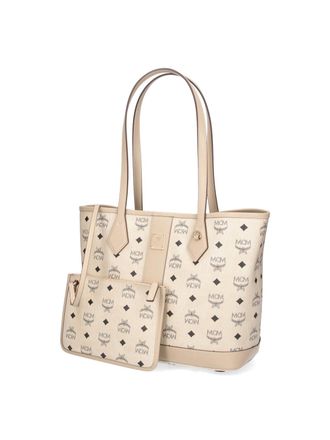 MCM Womens Bags Beige Polyurethane