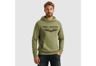 PME Legend Kapuzensweatshirt Hooded soft terry with logo mit Logo Print
