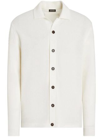 Ermenegildo Zegna chemise en laine - Blanc