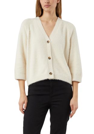 Comma Damen Strickjacke 2176296 White 40