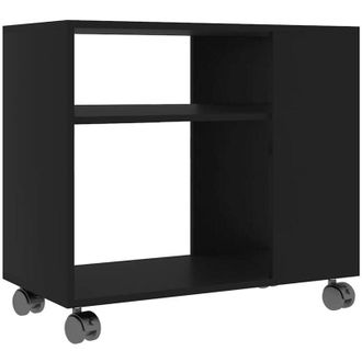 vidaXL Vidaxl - Beistelltisch Schwarz 70x35x55 cm Holzwerkstoff