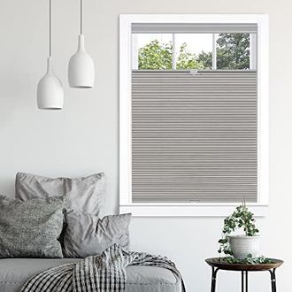 Achim Achim Home Decor Lampenschirm, kabellos, plissiert, 68 cm Breite, 162 cm L&auml;nge, Taubengrau, lichtfilterend, f&uuml;r Fenster und Dachfenster