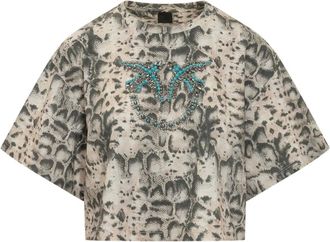 Pinko Pinko, Femme, Tops, Multicolore, Taille: 36 FR Terni T-shirt