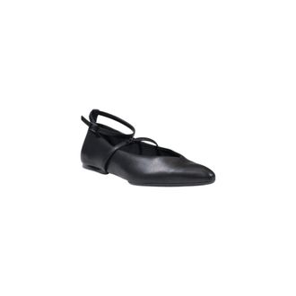 A|X Armani Exchange Ankle Strap Flat - Black