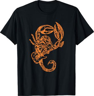 Seembo Tier spielt Gitarre Lustiger Gitarrist Rockmusiker T-Shirt