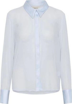 Gestuz Femme, Blouses et Chemises, Bleu, Taille: 38 FR Chemises