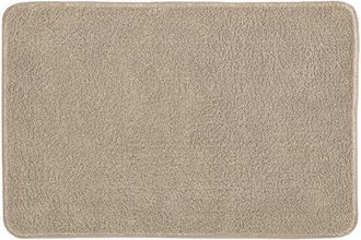 Kleine Wolke Badteppich Ricco mit 65 x 115 cm in Taupe aus 100% Polyester