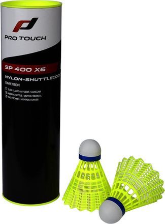 Pro Touch SP 400 x6 Badminton-Ball Gelb One Size