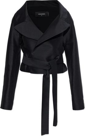 Dsquared2 Femme, Vestes, Noir, Taille: 40 FR Wool Blazer