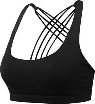 Generic Brassiere De Sport Femme Bralette Femme Dentelle Soutien Gorge De Sport Sexy Confortable pour sans Anneau en Acier Yoga Soutien Gorge Coeur Croisé Sou