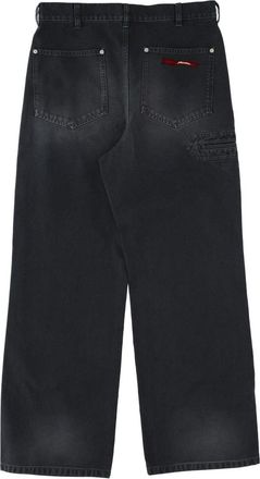 Marni Logo-Appliqu&eacute; Cotton Jeans - Black