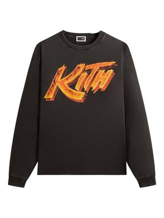 Kith sweat &agrave; imprim&eacute; graphique - Noir