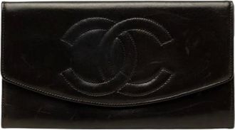 Chanel Portefeuille Long Pre-owned - Femme - Pre-owned - Noir - Taille: ONE Size