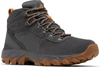 Columbia Newton Ridge Plus II Suede WP Chaussures de Course pour Homme, Gris fonc&eacute;, Ambe dor&eacute;, 42 EU